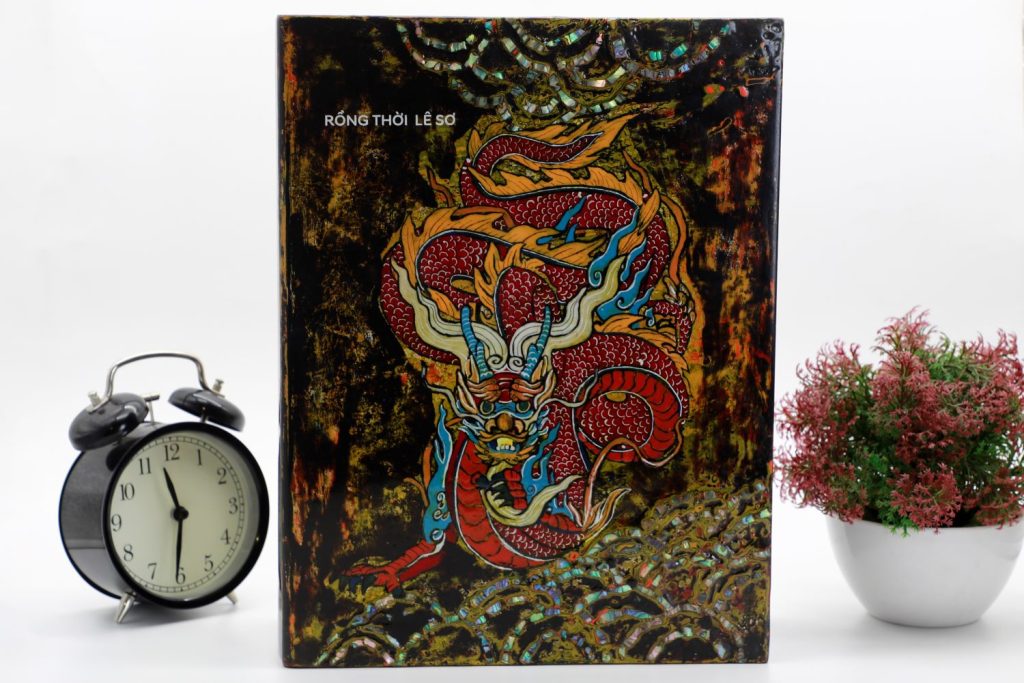 Royal Small Table - Vietnamese Lacquer Artwork by Artist Nguyen Tan Phat