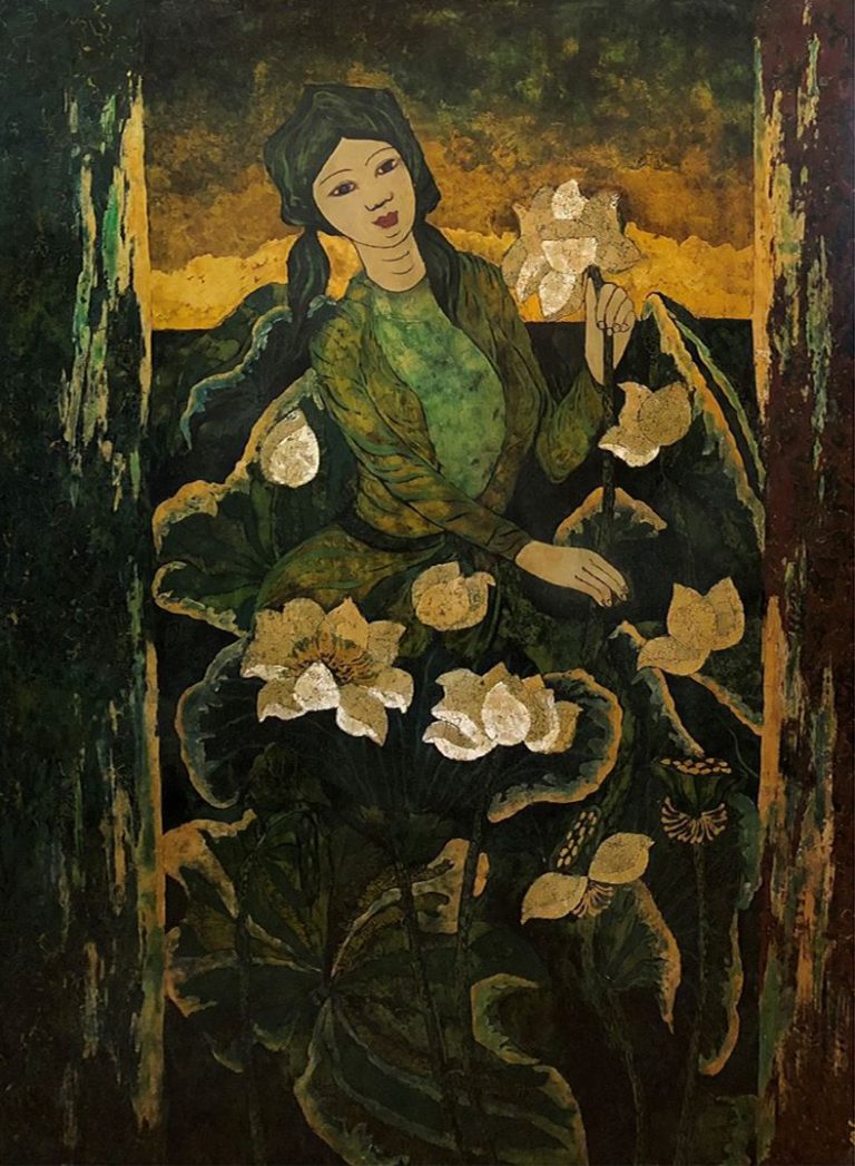 Lady Paintings | 15+ Vietnamese Lady Paintings at Nguyen Art Gallery