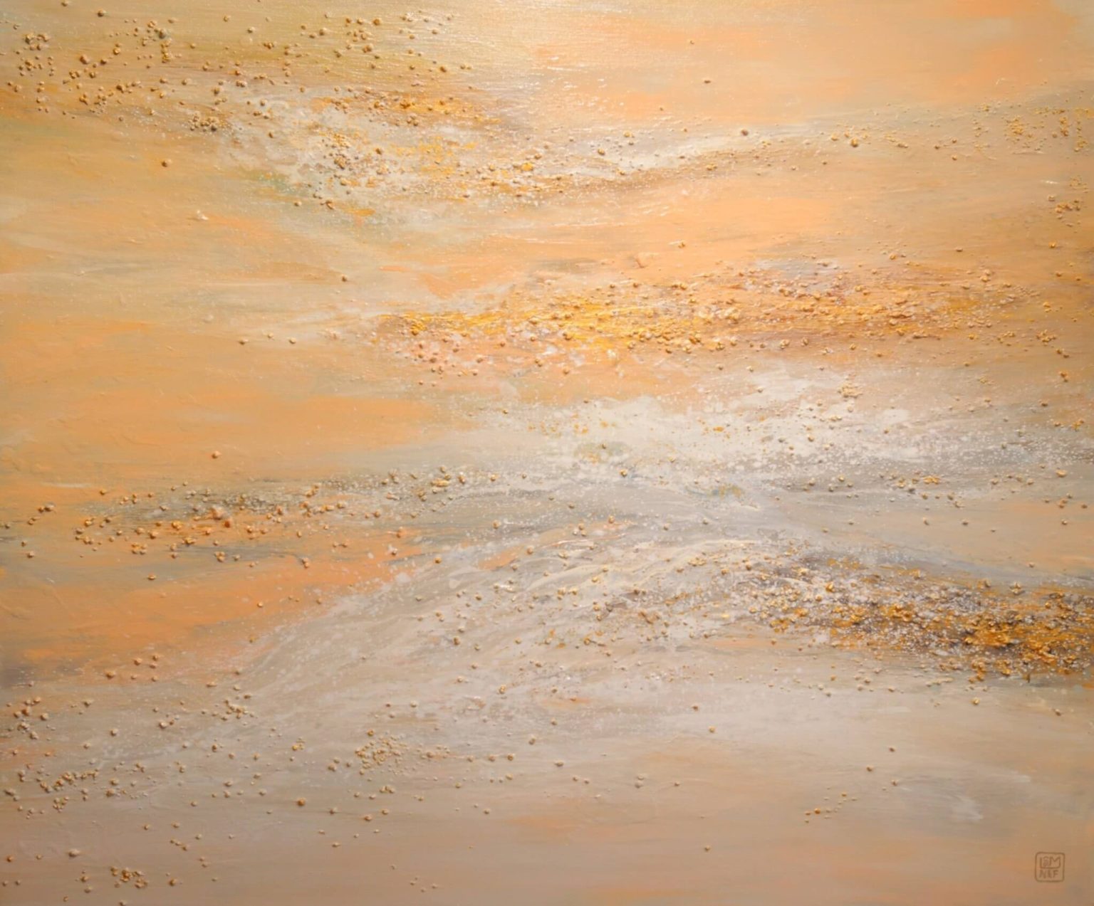 On The Sandbank - Vietnamese Acrylic Painting by Artist Nguyen Lam