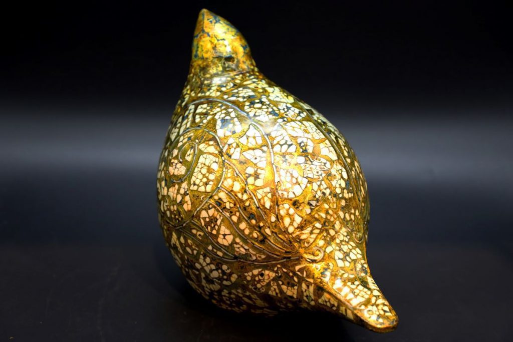 Royal Small Table - Vietnamese Lacquer Artwork by Artist Nguyen Tan Phat